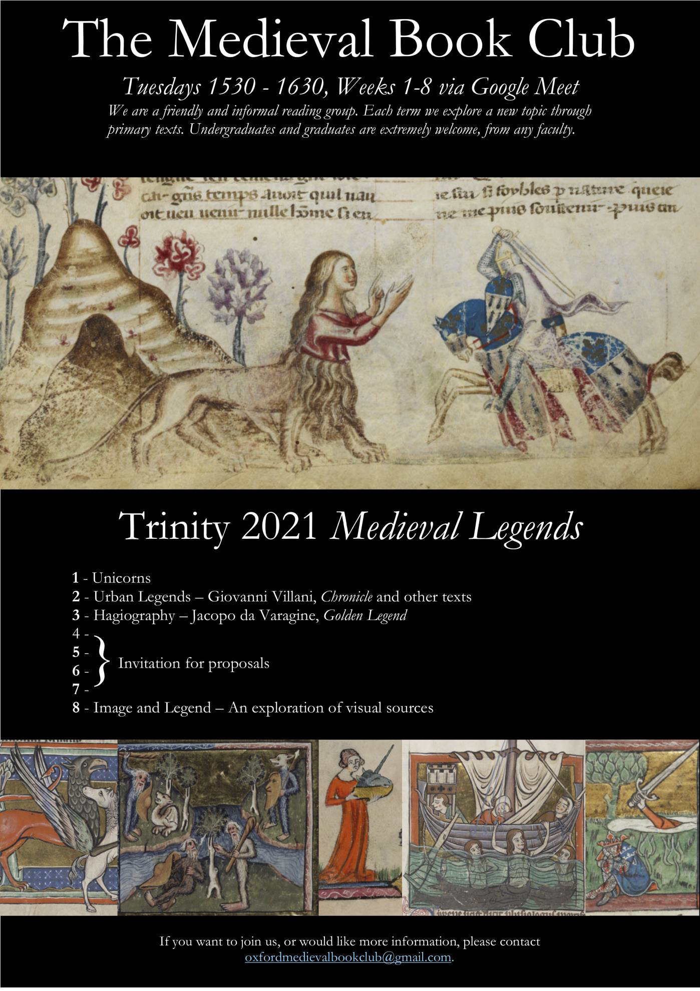 Overview: Reading Groups (Trinity 2021) – Oxford Medieval Studies